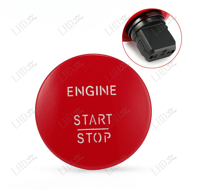 Red Engine Start Stop Push Button For Benz W164 W205 W212 W213 W164 ...