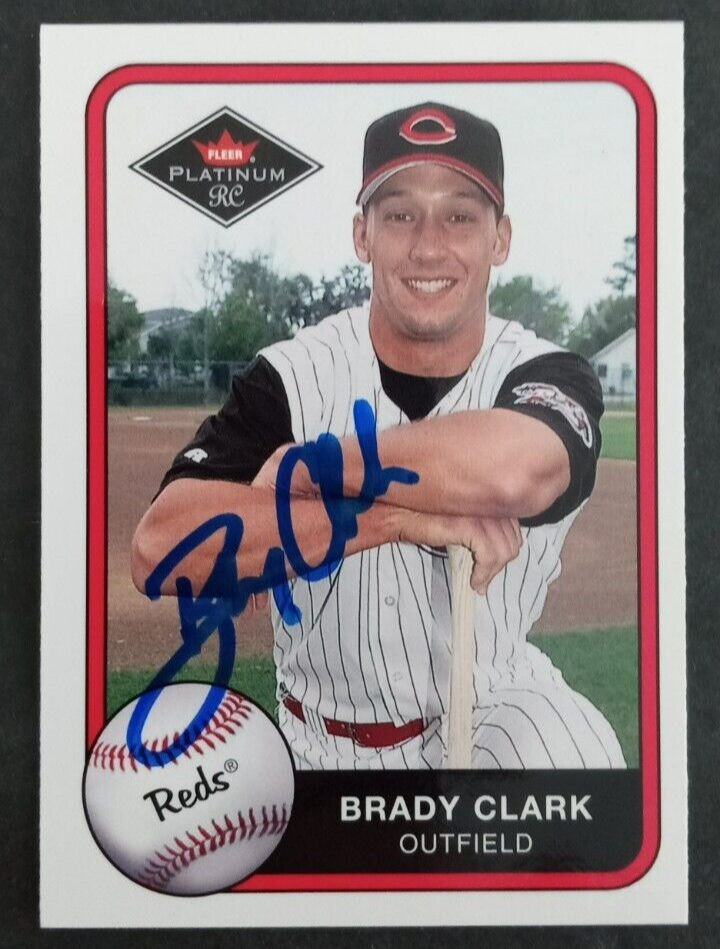 2001 Fleer (Platinum) SIGNED: Brady Clark, REDS #377 | eBay