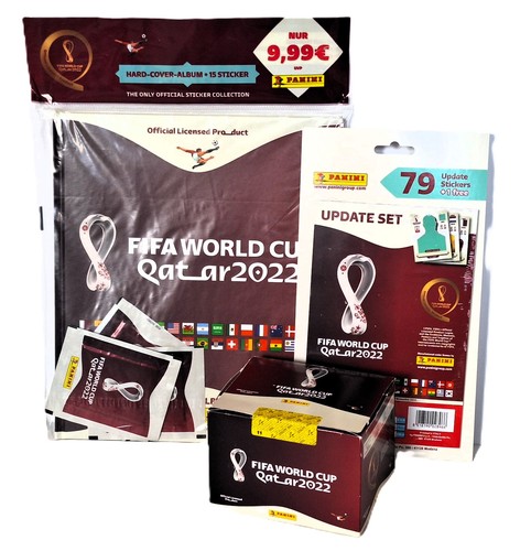 Panini World Cup Qatar 2022 - Display + Update Set + Hardcover Leeralbum WM NEU | eBay