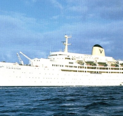 SS Fairstar Sitmar Line Cruise Ship Mystery Island Vanuatu Vintage ...