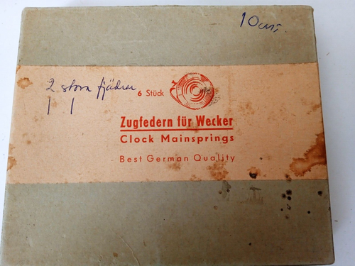Loop End Clock Mainspring different sizes (Length Unknown) NOS Germany ...