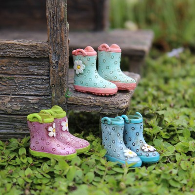 Miniature Fairy Rainy Day Fun Boots Decoration for Fairy Garden Choice ...