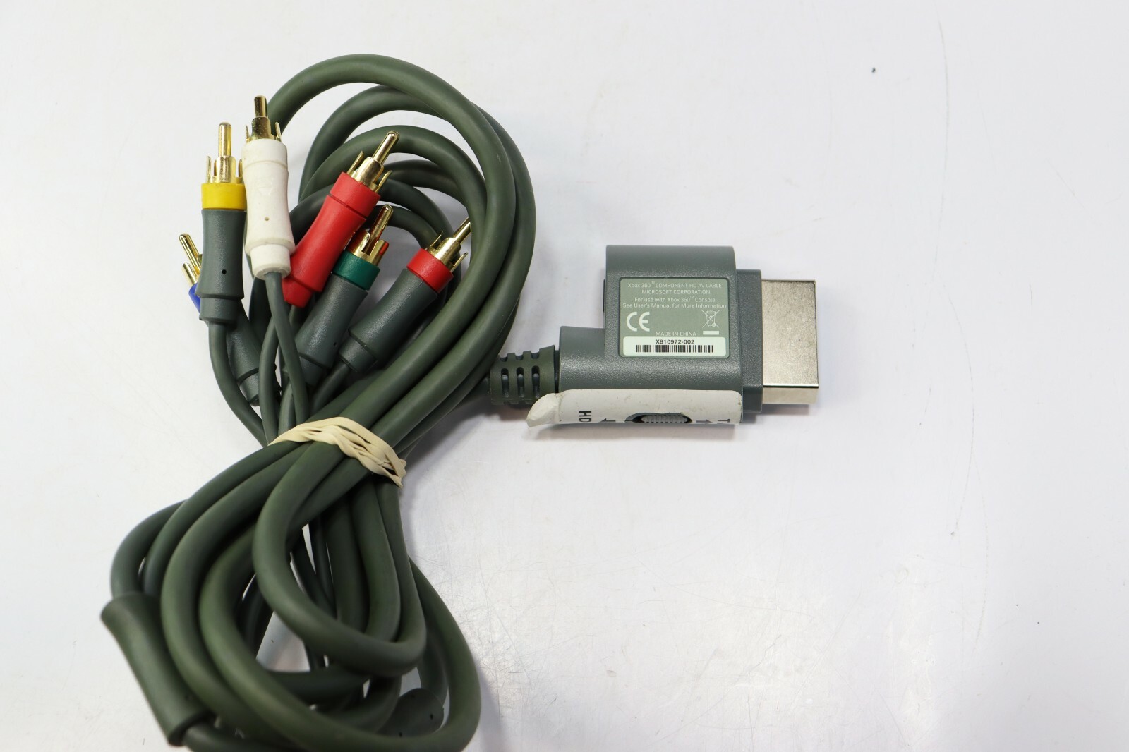 Microsoft XBOX 360 Component HD AV Cable - Gray - Cleaned & Tested ...