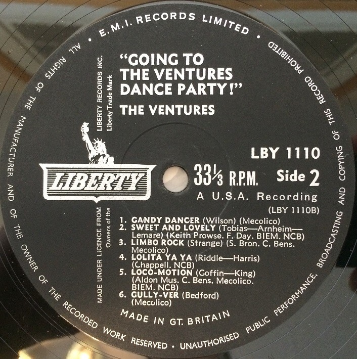 THE VENTURES Going To The Ventures Dance Party! Vinyl Record LP Liberty ...