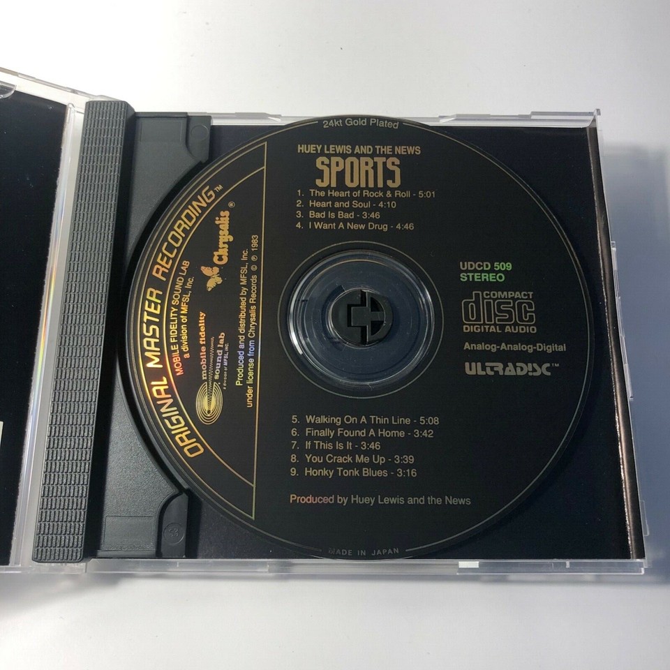 Sports by Huey Lewis & the News - 24k Gold CD, Ultradisc, MFSL ...