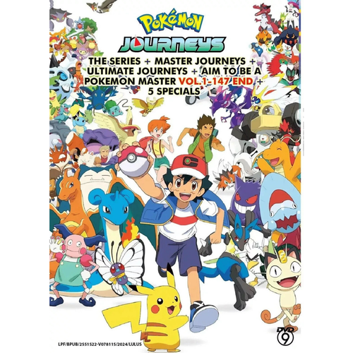 Pokemon Journeys + Master + Ultimate + Aim Series DVD | Eng Sub | 9 ...