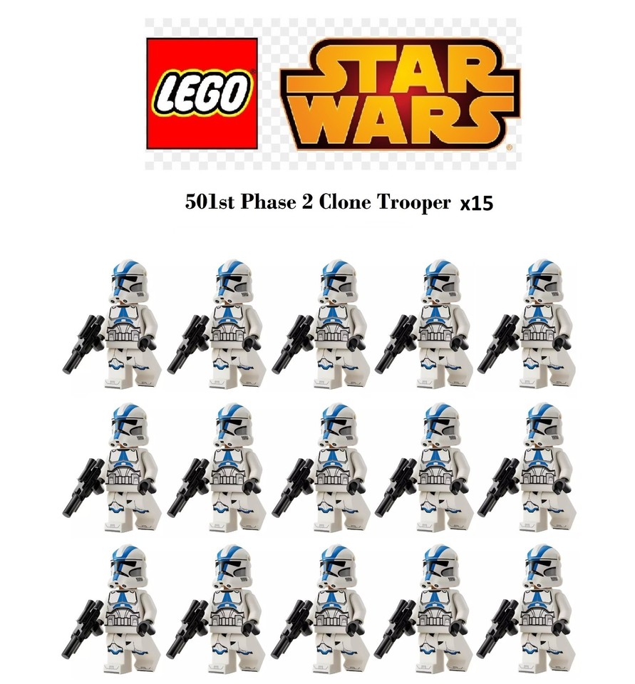LEGO NEW Authentic Star Wars 501st Clone Trooper Phase 2 Minifigures ...