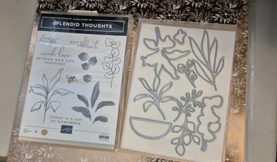 Stampin Up Splendid Thoughts Stamp Set & Dies & Matching Splendid Day ...