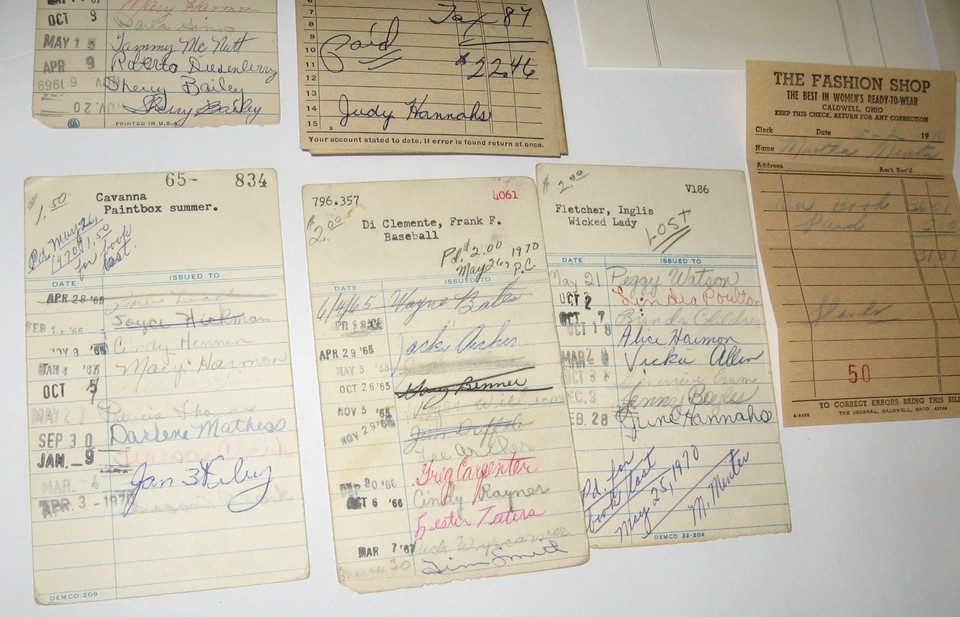 1969 Receipts Sarahsville-Caldwell, Ohio Shenandoah High School Ball's ...