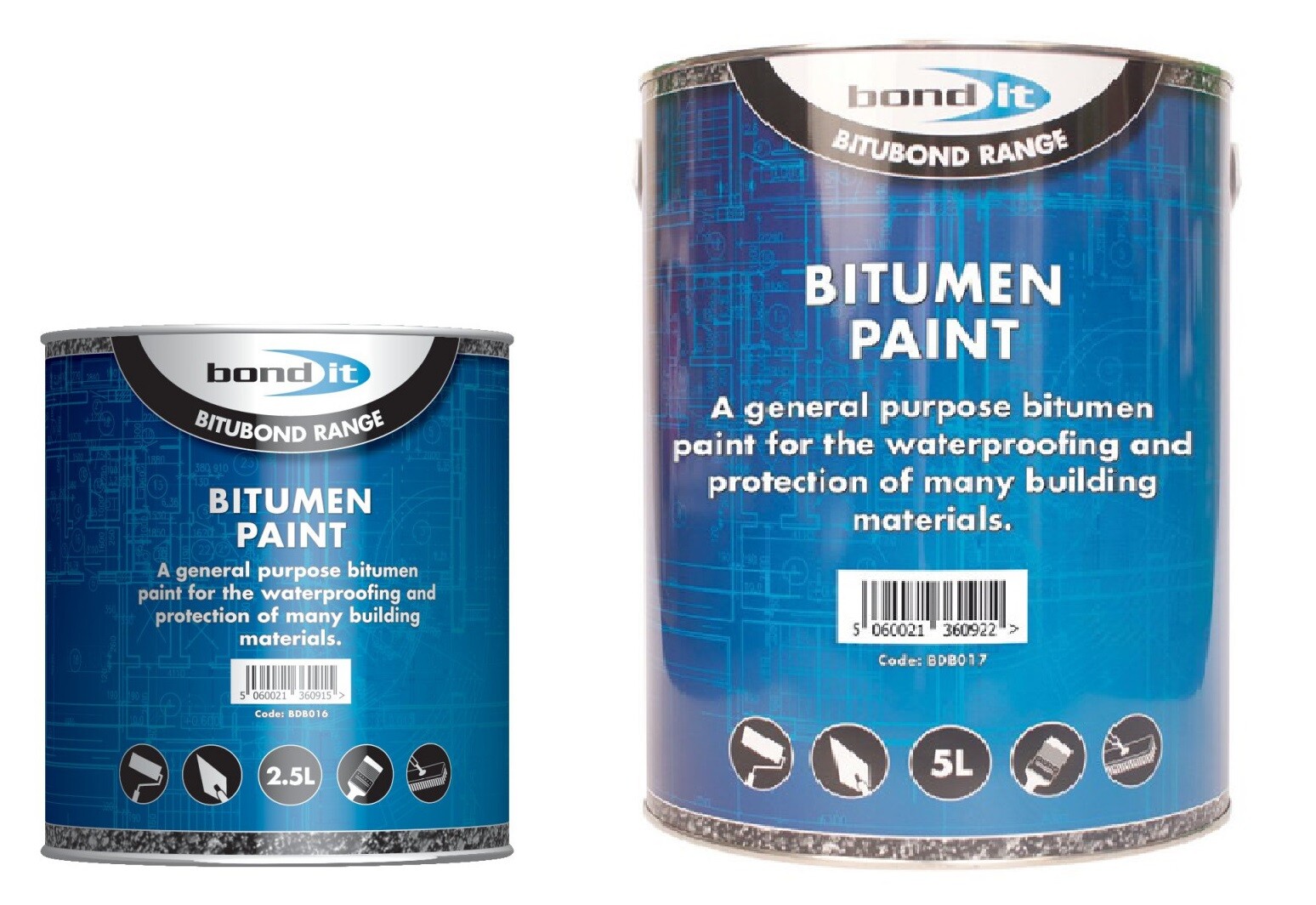 BITUMEN PAINT 1 L 2.5 L 5 Litre Water Proof Waterproof Seal Underseal ...