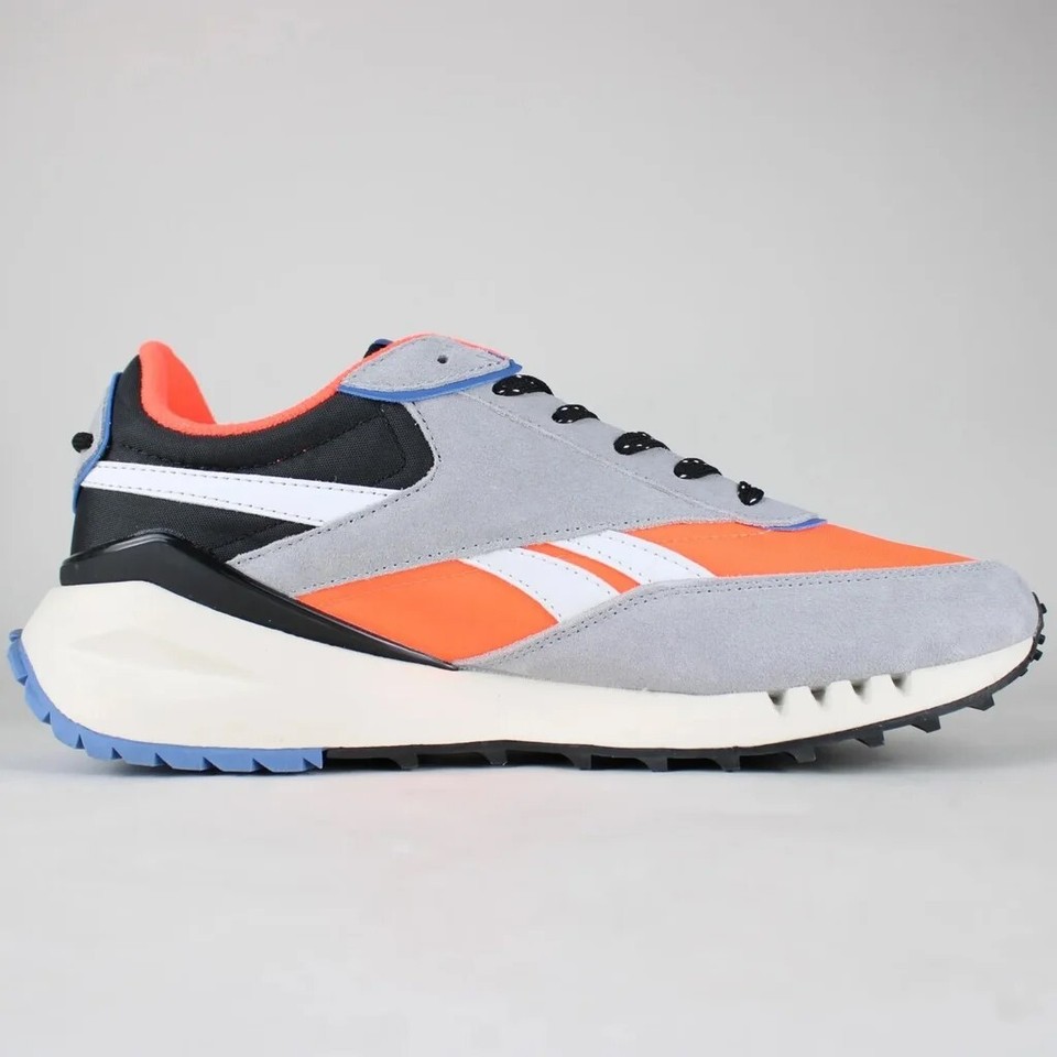 REEBOK FORTE RACER MEN’S SZ 10.5 ORTHOLITE NEON ORANGE GRAY SNEAKERS ...