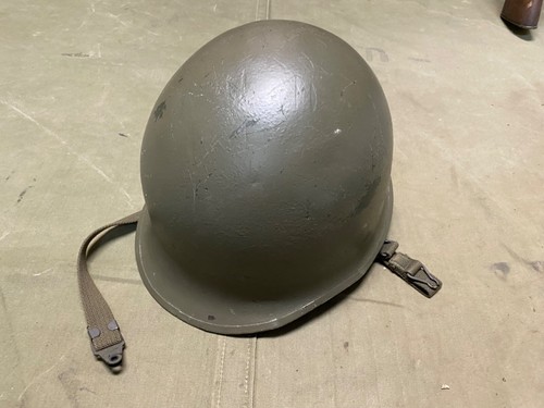 ORIGINAL WWII US ARMY M1 HELMET SHELL, FRONT SEAM | eBay