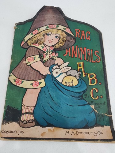 Rag Animals ABC Margaret Hays 1913 Fabulous Color Drawings Children's ...