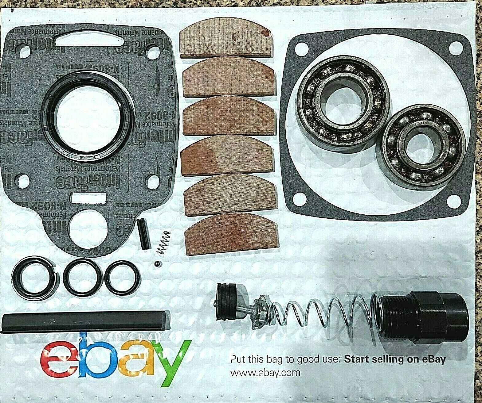 INGERSOLL RAND 295A TK1 TUNE UP KIT+BEARINGS+ AIR INLET BUSHING PART ...