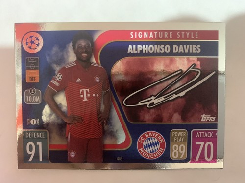 Alphonso Davies Signature Style Card. Match Attax 21/22. New | eBay