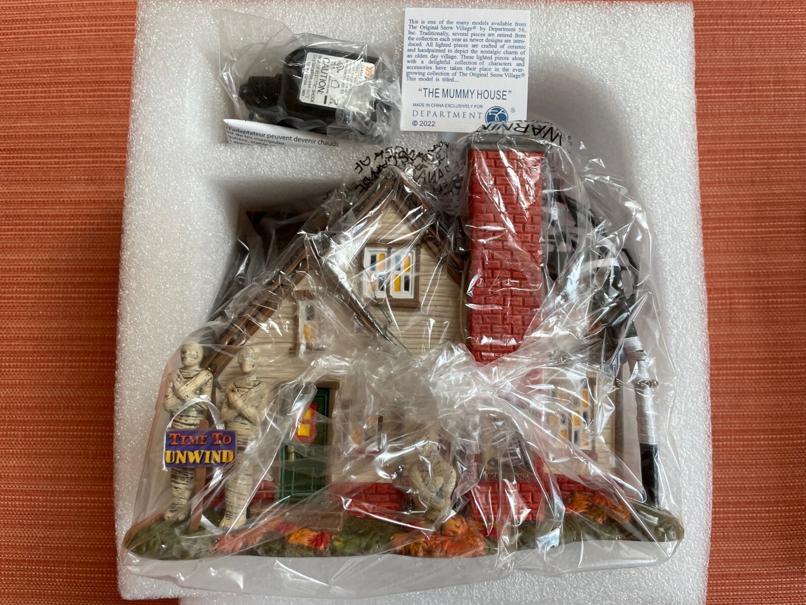 Dept 56 Halloween "The Mummy House" Brand New- Lighted Ceramic ...