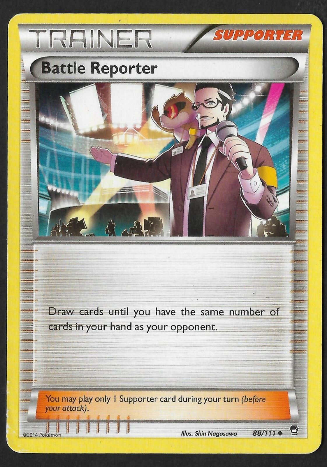 2014 POKEMON 88/111 TRAINER BATTLE REPORTER CARD - UGRADEIT P18 | eBay
