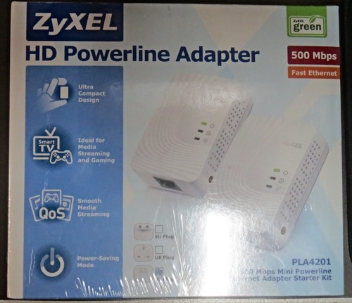 NEW ZyXEL HD Powerline Adapter. PLA4201 Starter Kit. 2 Pack. SEALED | eBay