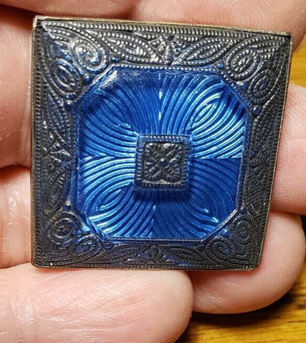 Blue Czechoslovakian Glass Belt Buckle Jewelry Easter Gift | eBay