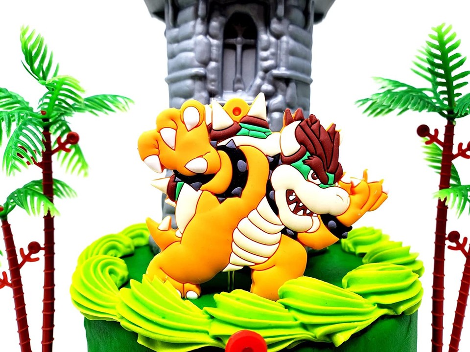 Super Mario Brothers Birthday Cake Topper Set BRAND NEW Bowser | eBay