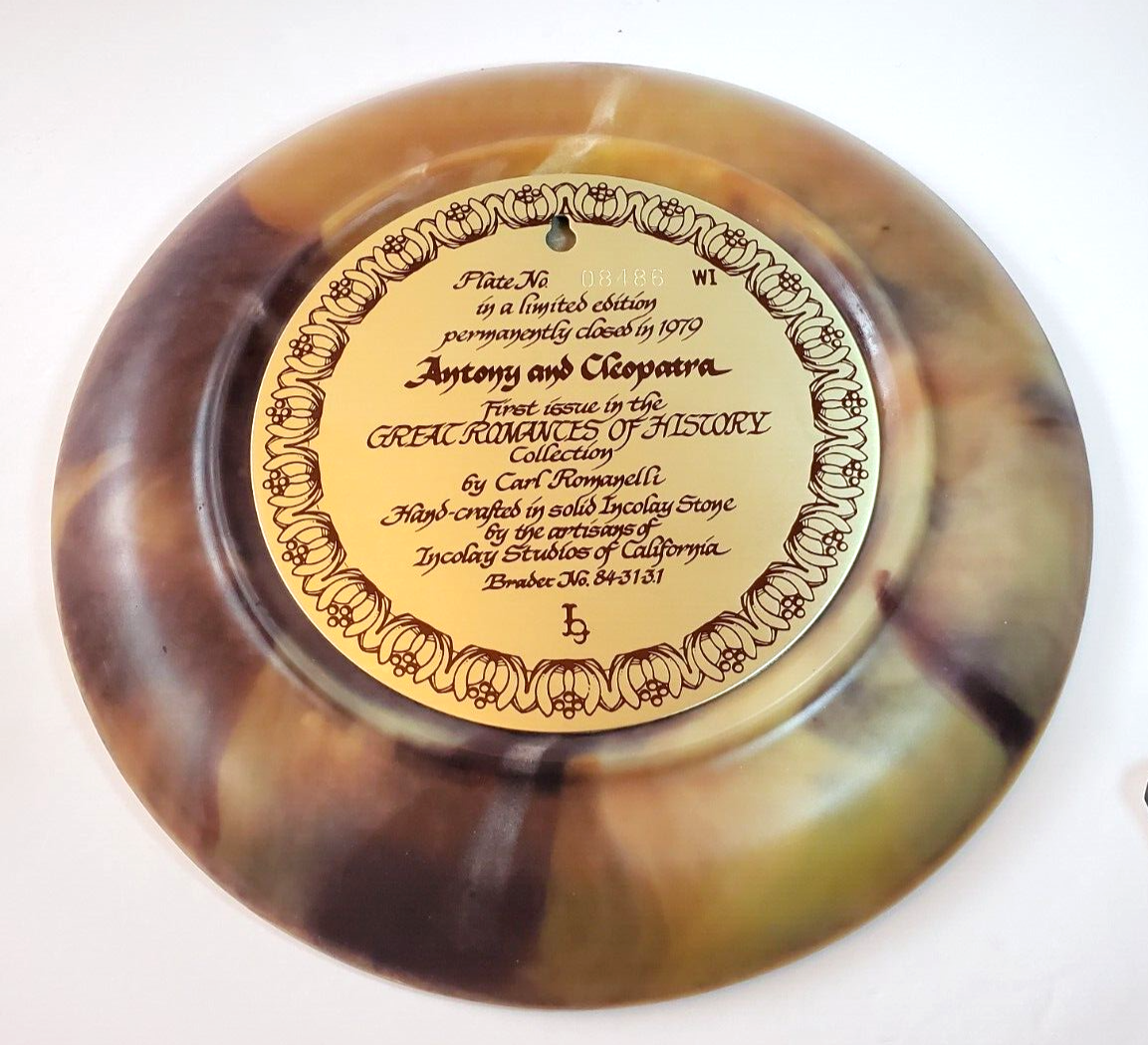 Vintage Collectible Plate Anthony and Cleopatra - C. Romanelli Limited ...