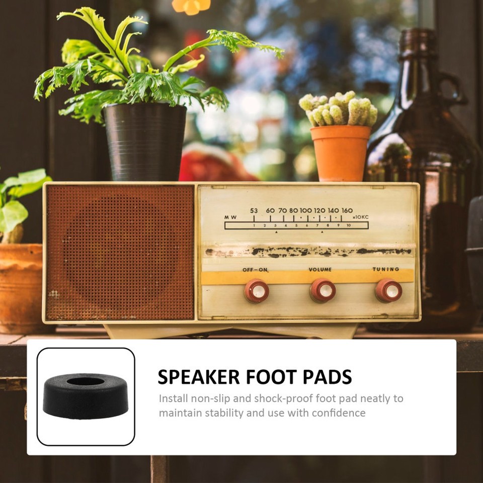 20 Pcs Machine Foot Rubber Anti Vibration Pad Isolator Speaker Stand ...