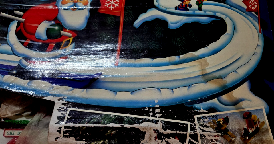 Mr. Christmas Santa's Ski Slope Ski Lift Ski Slope Toy Tree Decoration ...