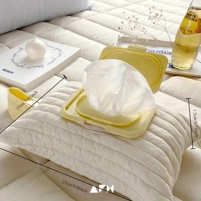 Embroidered Tissue Cover for Strollers Removable Cotton Wet Tissue ...