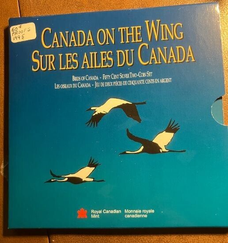elf Canada 50 Cents 1995 Silver Proof 2 pc Canada on the Wing Puffin ...