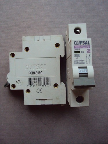 CLIPSAL POWERGUARD CMB B6 6A B10 10A B16 16A B32 32A B63 63A MCB TYPE B ...