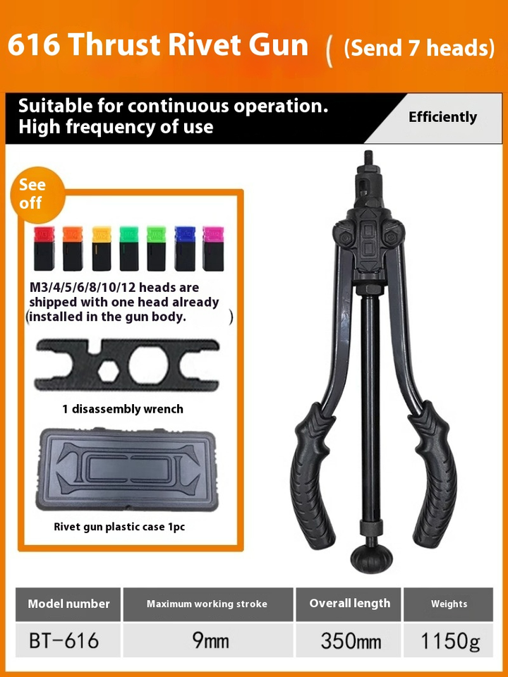 Rivet Nut Guns Double Handle Rivet Guns Rivet Heads Rivet Head Hand ...