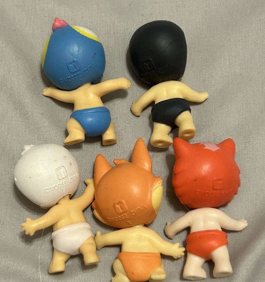 Mixed Lot Of 5 Moose Mini Twozies Figures Fox, Duck, Penguin, Bird | eBay