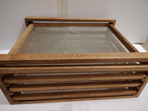 Oven and Sun Pantry Handmade Wood Food Drying Dehydrating Rack 4 Trays ...