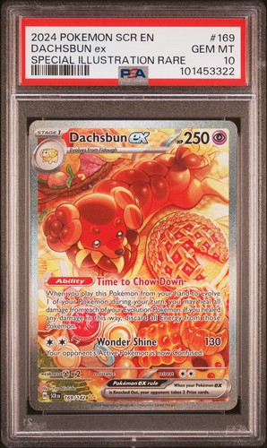 2024 POKEMON SCR EN-STELLAR CROWN SPECIAL ILLUSTRATION RARE DACHSBUN EX ...