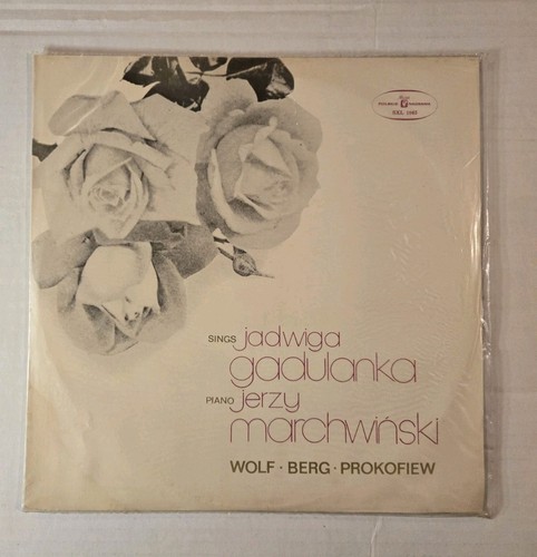 Jadwiga Gadulanka Sings Jerzy Marchwinski Piano Wolf Berg Prokofiew LP ...
