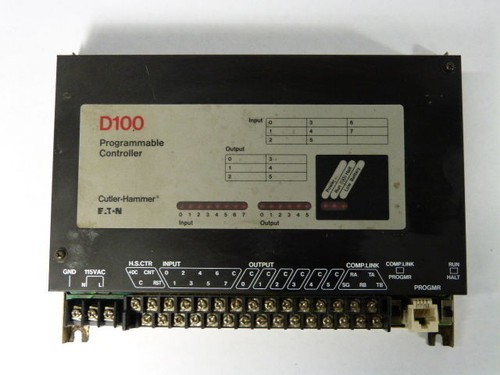 Eaton D100CRA14 Series A1 Programmable Logic Controller 120VAC USED | eBay