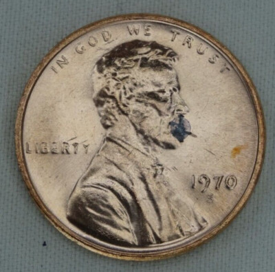 1970-S Lincoln Memorial Cent Small Date 1C Penny US Mint Coin COPPER ...