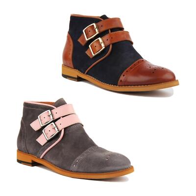 Justin Reece Womens Buckle Up Ankle Boot Size UK 3 - 8 | eBay UK
