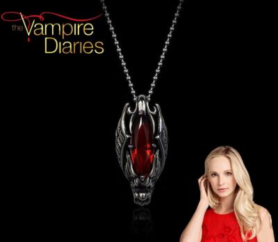 The Vampire Diaries: Caroline Forbes Antique Silver, Ruby Dragon ...