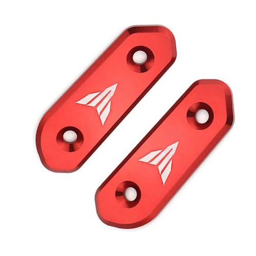 Remove Trim Covers From The Aluminum Mirrors Red For Yamaha R15 V3 2017 ...