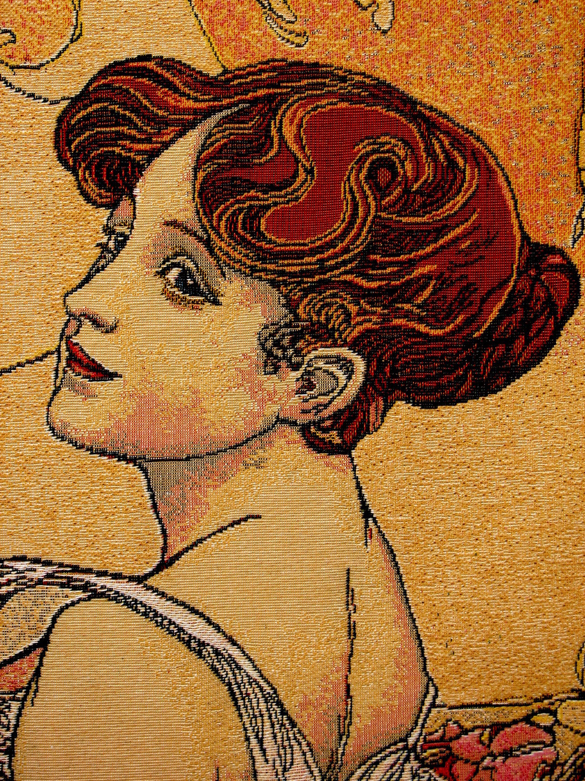 ALPHONSE MUCHA 61" X 28" 155CM X 70CM "SUMMER" FULLY LINED TAPESTRY ...