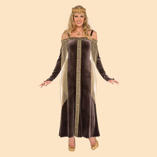 Renaissance Maiden Medieval Royal Lady Grey Maid Marion Tudor Adult ...