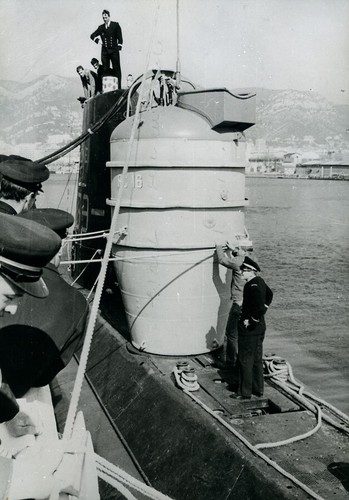 France US Navy Tringa Rescue bell on the deck of a submarine old Photo ...
