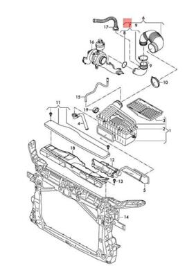 Genuine VW Atlas Cross Sport Golf Variant 4Motion Connection Piece ...