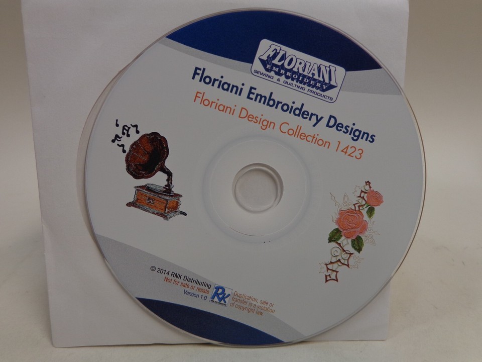 Floriani Embroidery Designs CD Design Collection 1423 | eBay