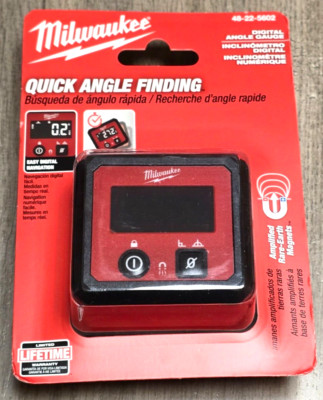 New Milwaukee Digital Quick Angle Finder w/ Magnetic base #48-22-5602 ...