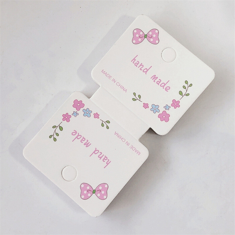 50PCS Bowknot Flower Foldable Packing Cards For Headwear Display ...