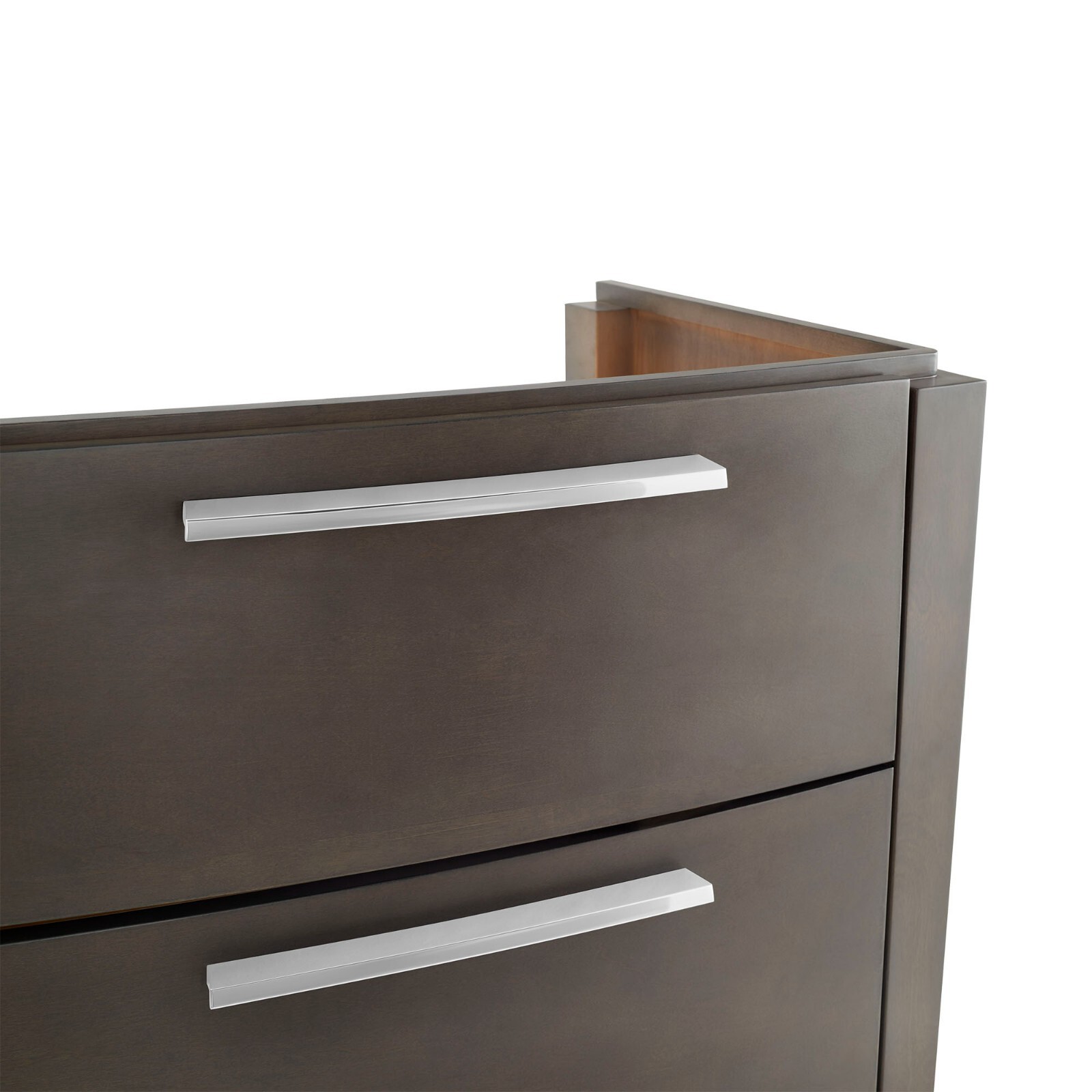 Long Chrome Drawer Cabinet Pull Bar Handle Pair | eBay