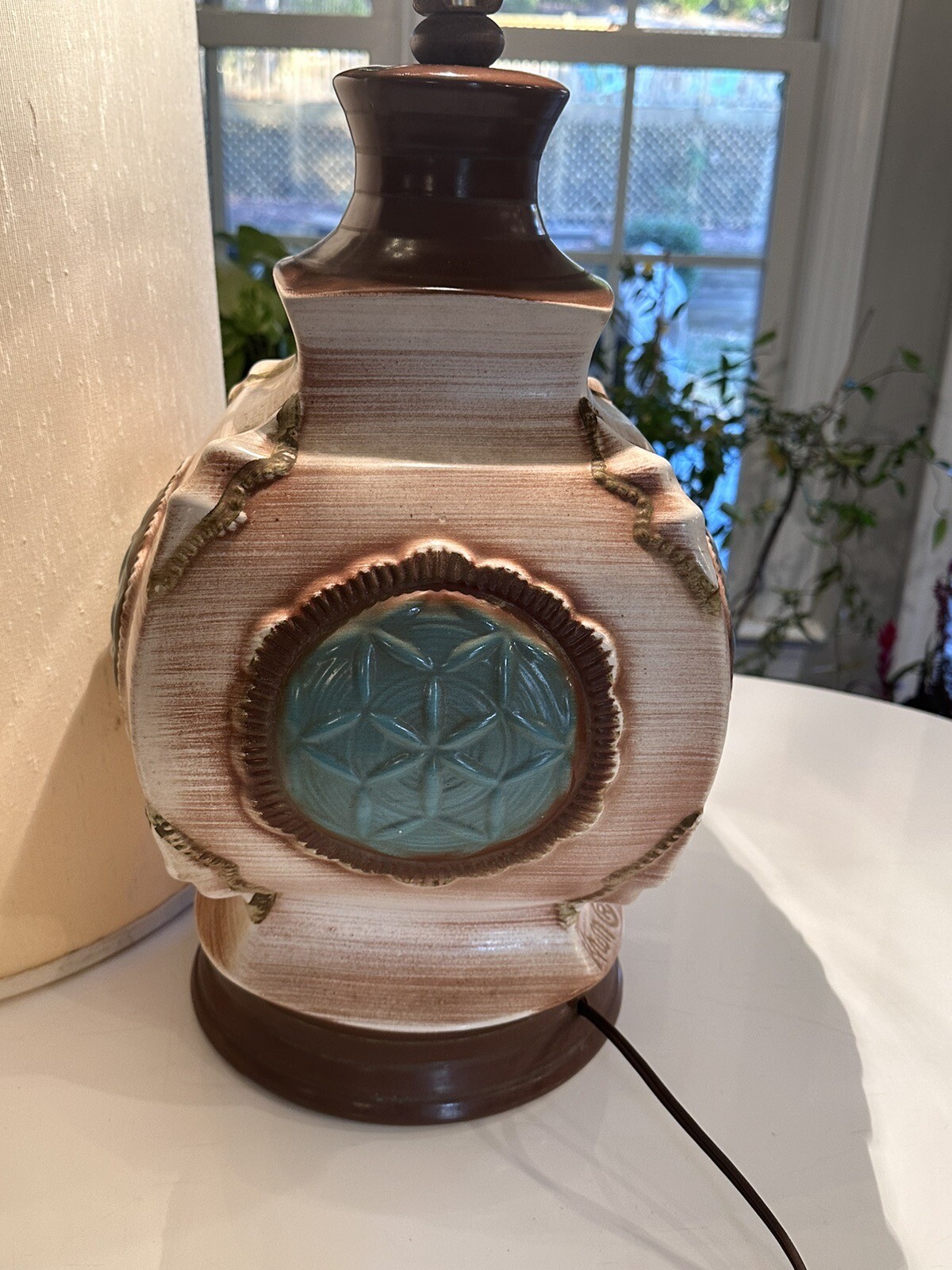 Vintage Mid Mod Howard Kron Lamp With Shade, Works! | eBay