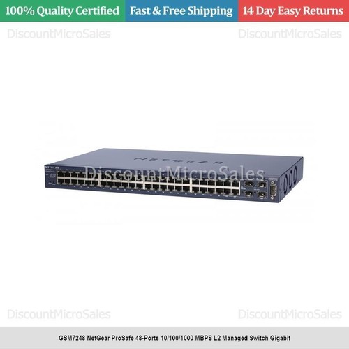 NetGear ProSafe (GSM7248) 48-Ports External Switch Managed for sale ...